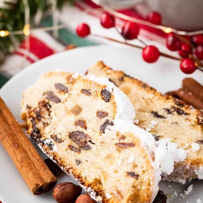 German Stollen Recipe {A Christmas Tradition!} - Plated Cravings