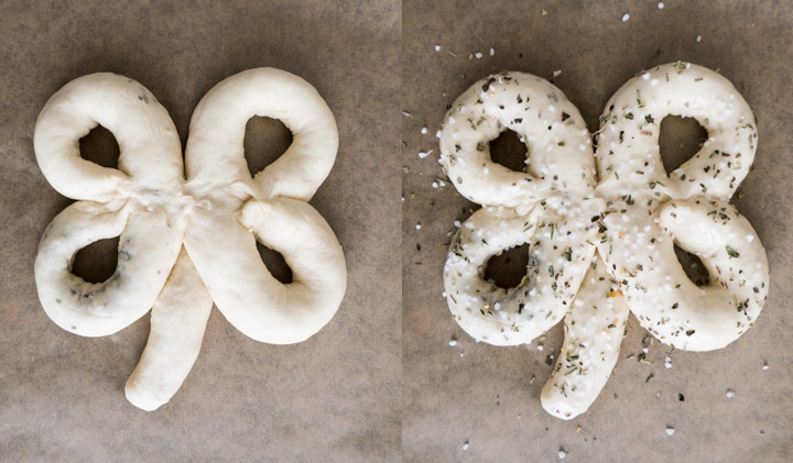 St. Patrick's Day Shamrock Bread | Plated Cravings