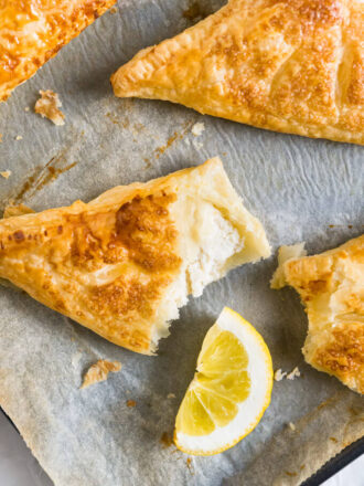 Lemon Puff Pastry Pockets with Ricotta