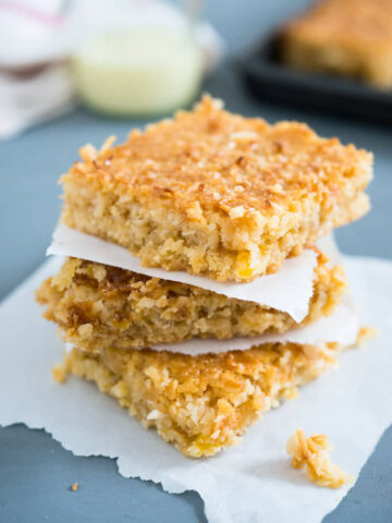 Tropical Coconut Squares - Plated Cravings