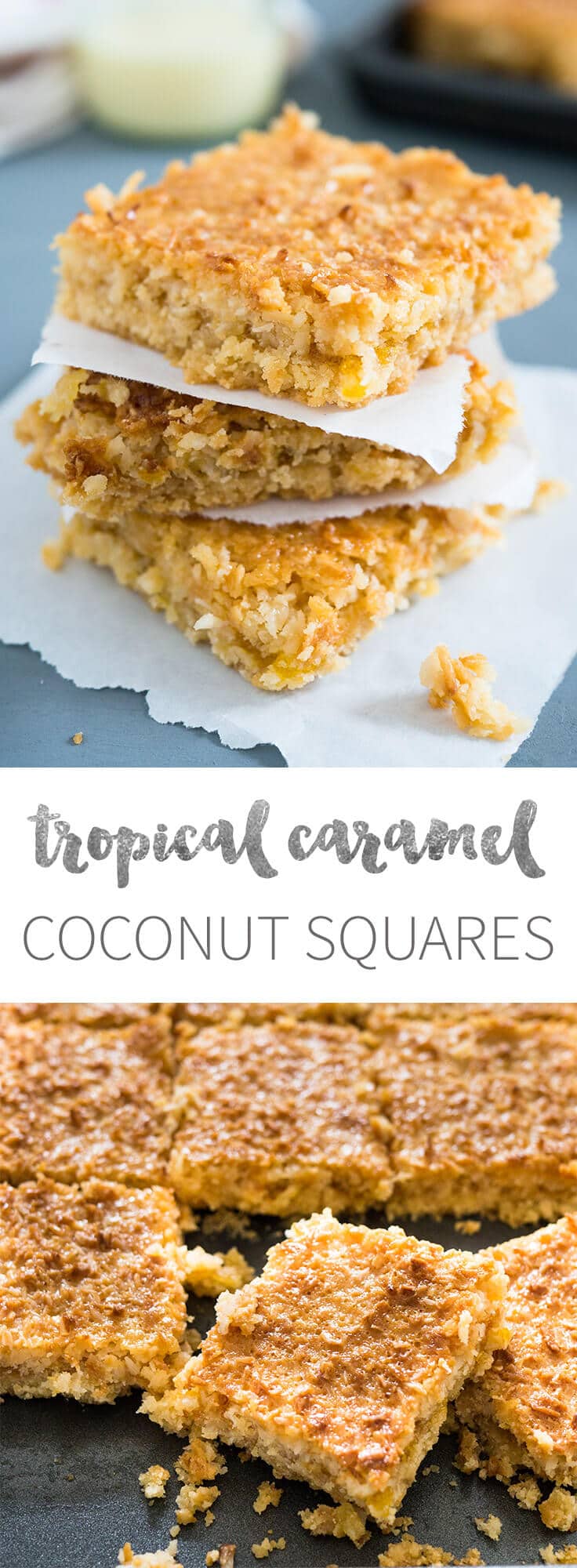 Tropical Coconut Squares - Plated Cravings