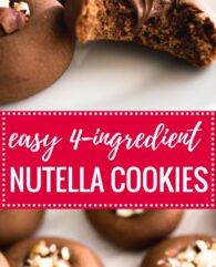 Nutella Cookies Recipe (Only 4 ingredients) | Plated Cravings