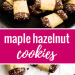 Maple Hazelnut Cookies Recipe (Log Cookies) | Plated Cravings