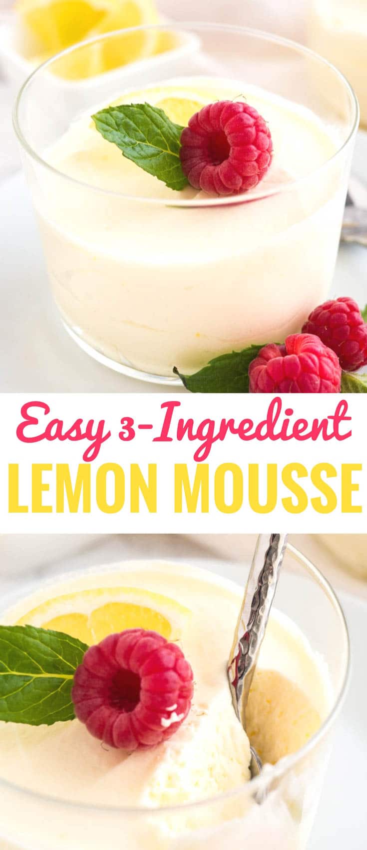 Lemon Mousse Recipe {Easy Summer Dessert} | Plated Cravings