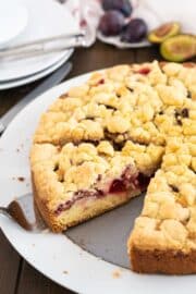 German Plum Cake (Zwetschgenkuchen) | Plated Cravings