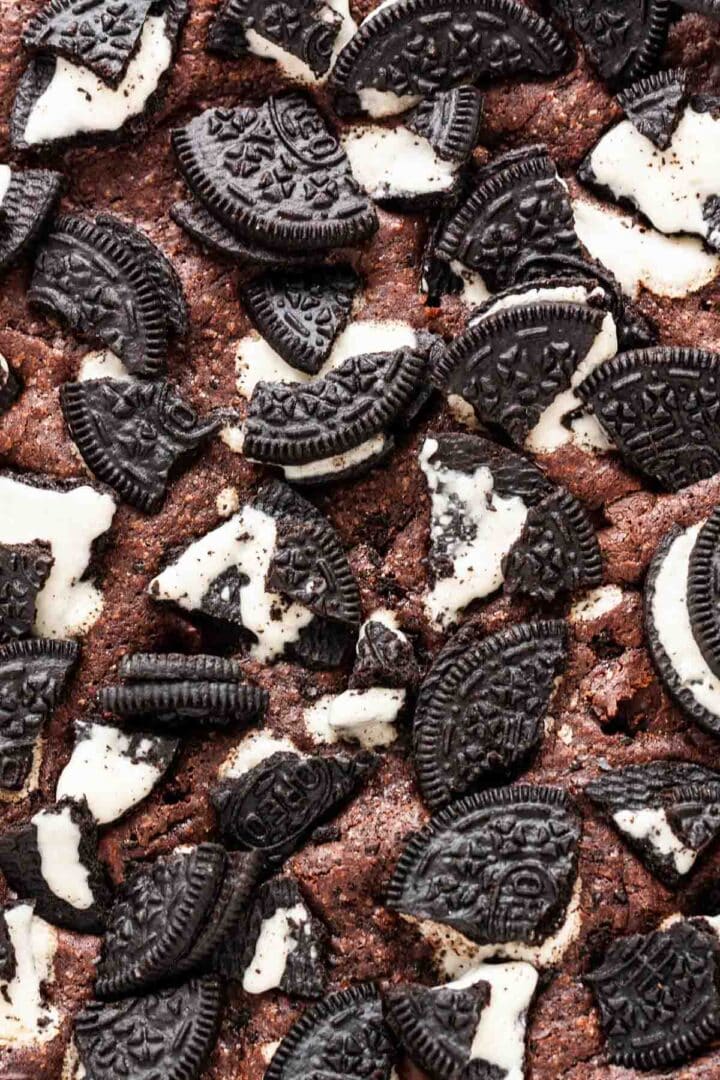 Oreo Brownies (Made fom Scratch) | Plated Cravings