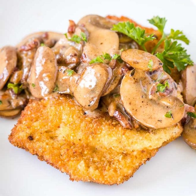 Traditional German Jagerschnitzel Recipe - Plated Cravings