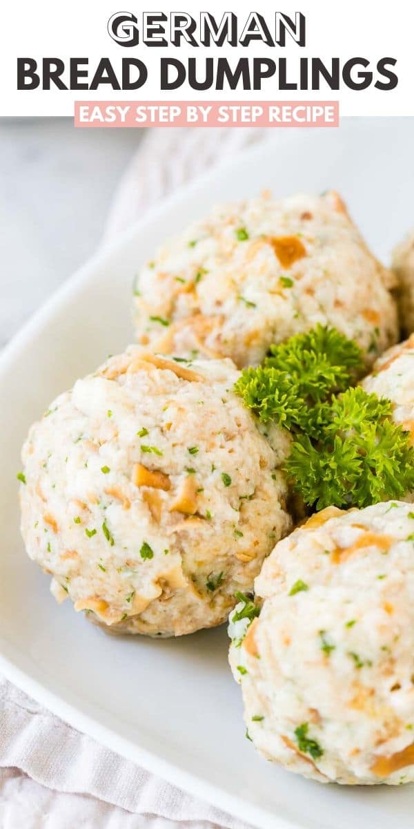 Bread Dumplings {Easy German Semmelknoedel} - Plated Cravings