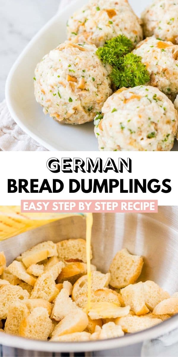 Bread Dumplings {Easy German Semmelknoedel} - Plated Cravings