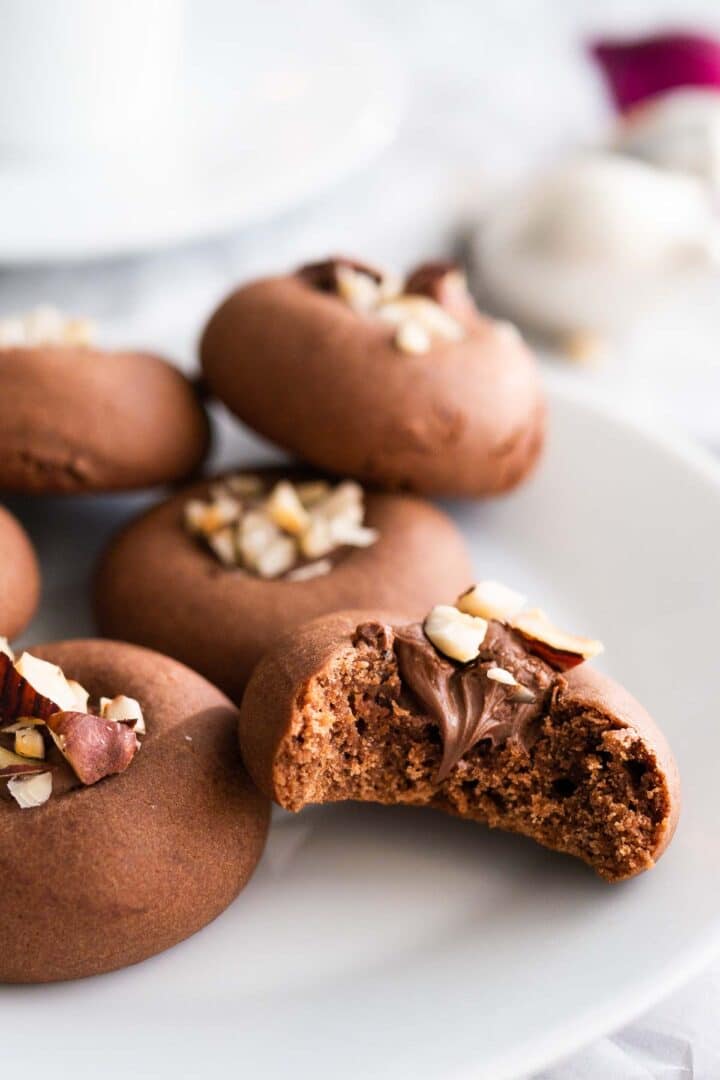 Nutella Cookies (Only 4 ingredients) | Plated Cravings