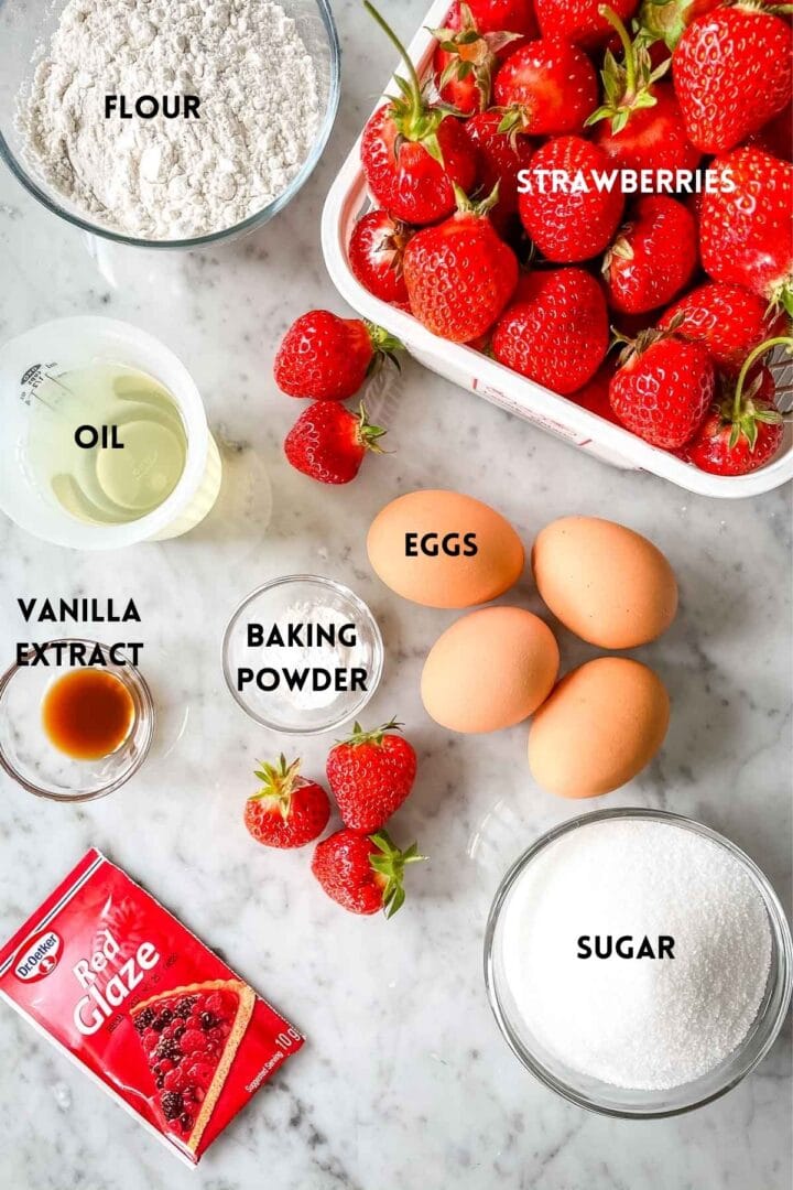 German Strawberry Cake {Erdbeerkuchen} - Plated Cravings