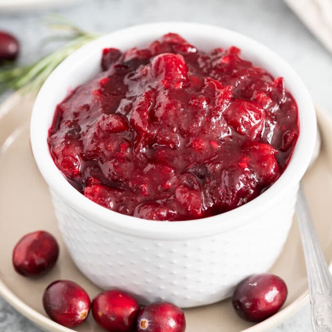 Ginger Cranberry Sauce - Plated Cravings