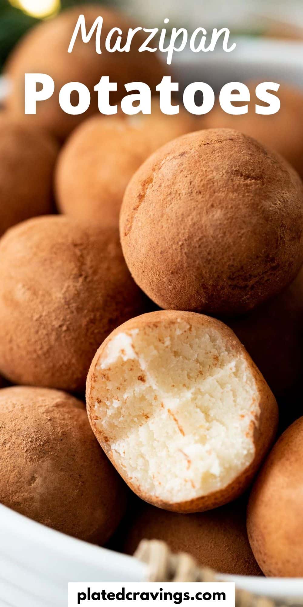 Marzipankartoffeln (German Marzipan Candy) - Plated Cravings