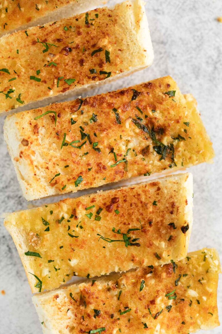 Air Fryer Garlic Bread - Plated Cravings