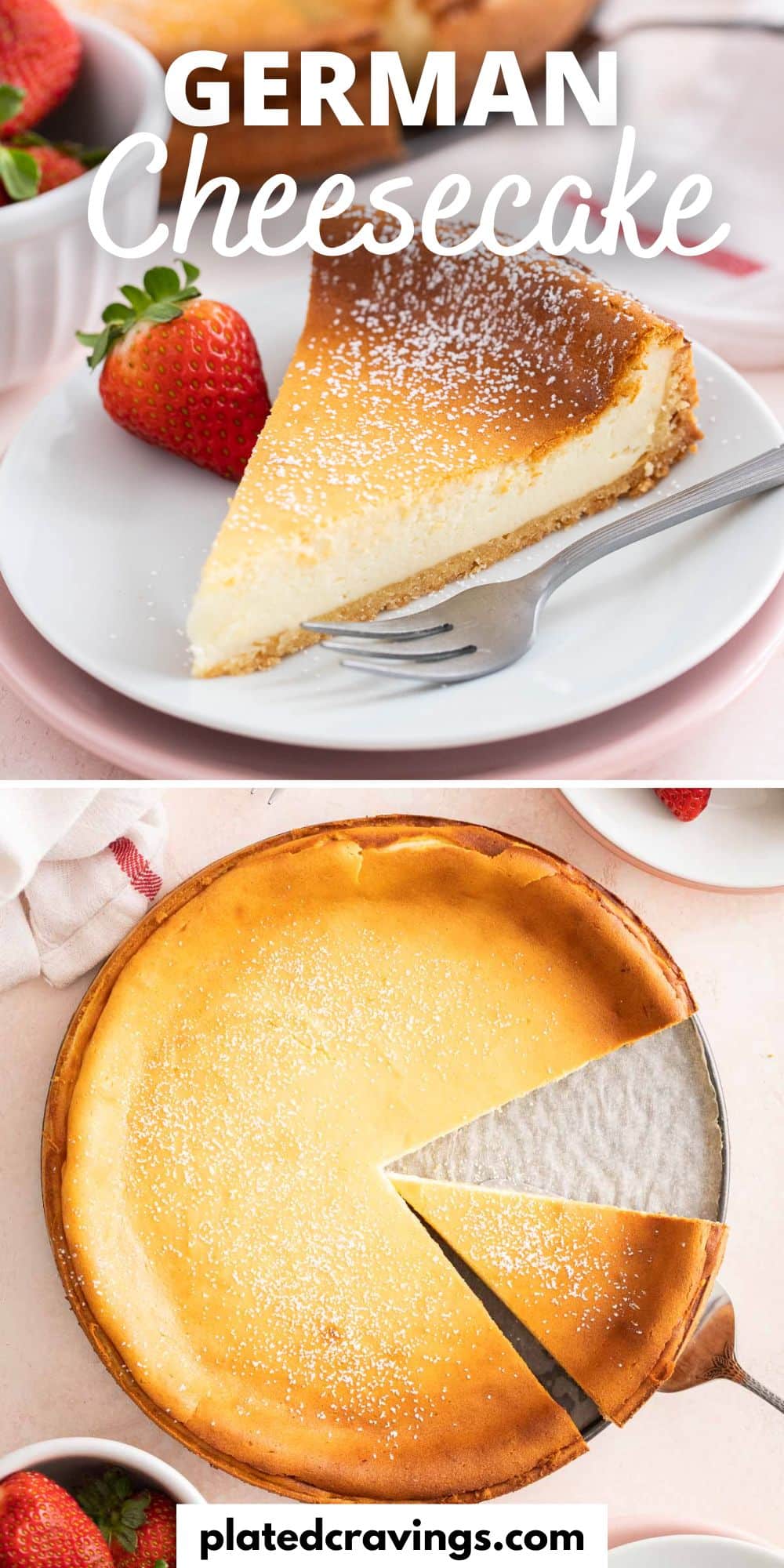 Authentic German Cheesecake (Käsekuchen) - Plated Cravings
