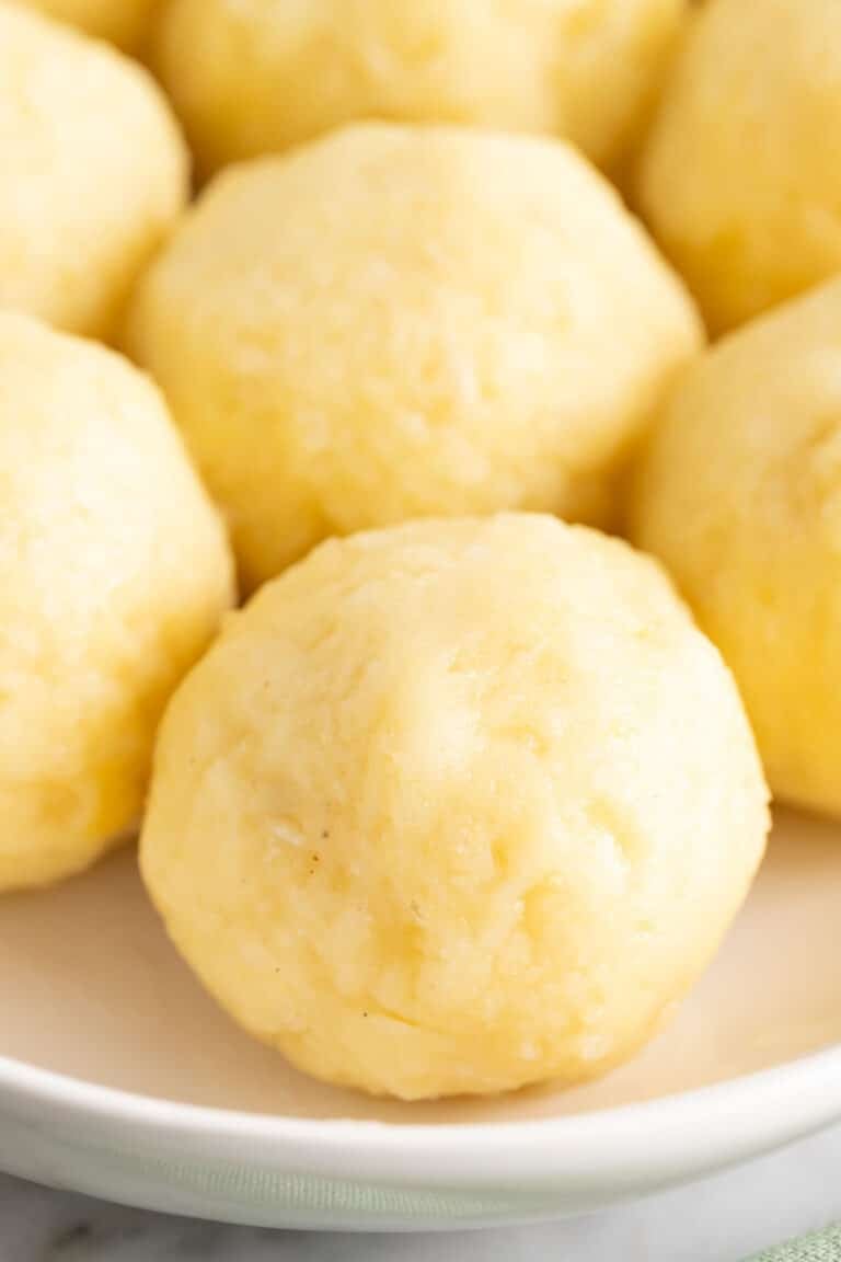 Kartoffelkloesse (German Potato Dumplings) - Plated Cravings